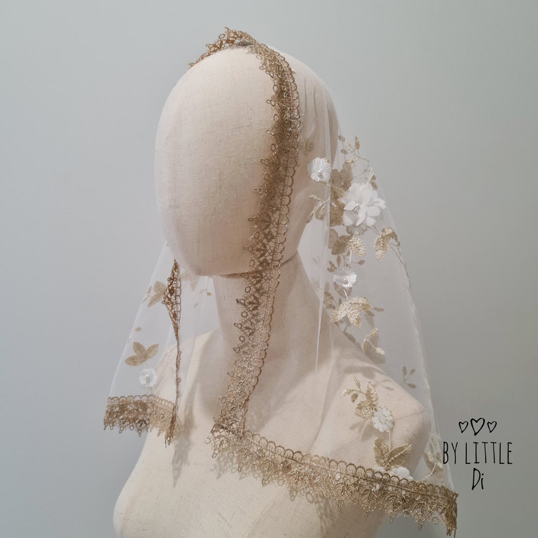 Immaculate Conception Latin Mass Veil for Girls First Holy Communion ...