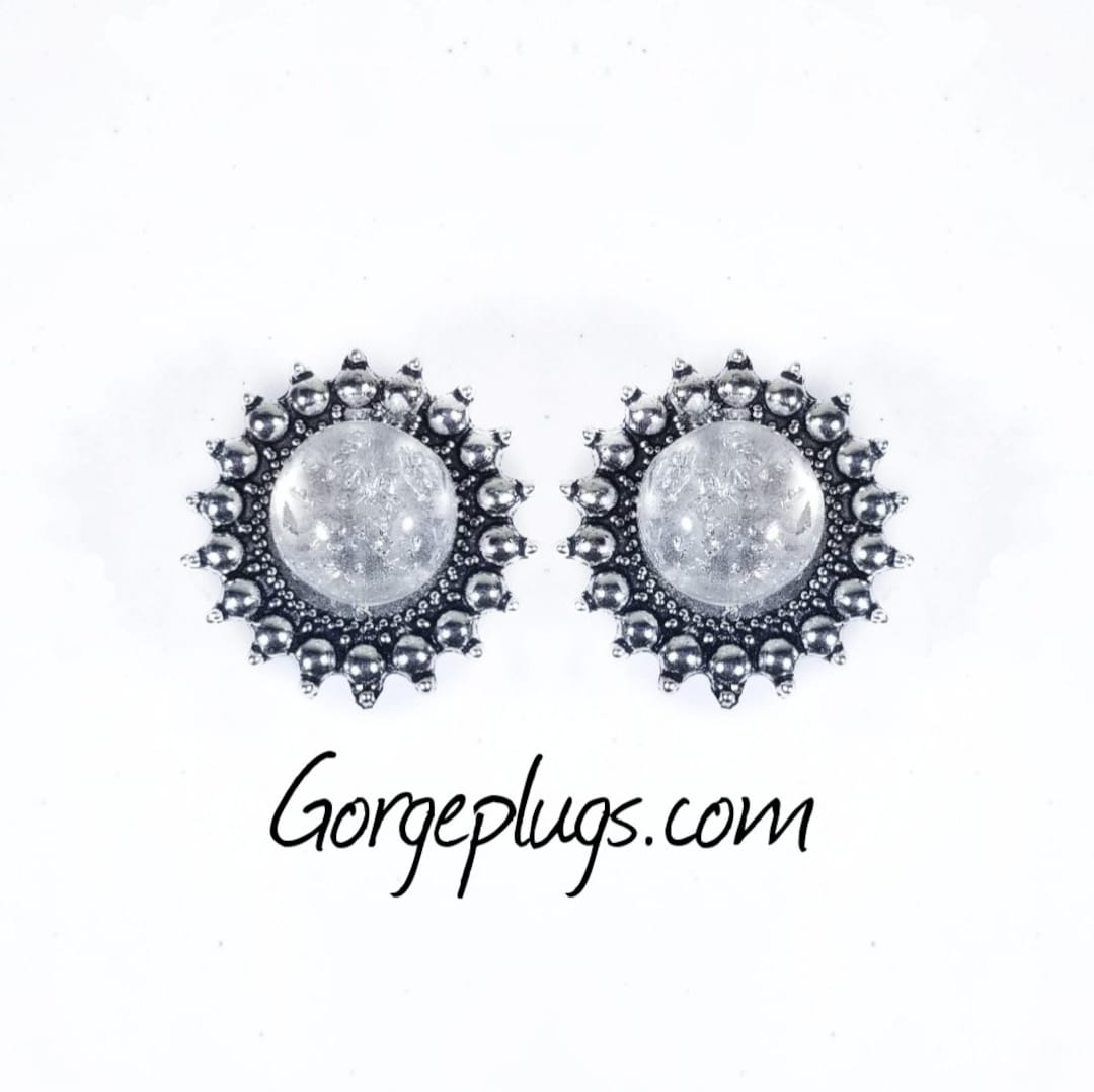 PICK SIZE "ice Ice Baby" Plugs Gauges 0g-1 1/8" (8mm-28mm) Sold by PAIR ...