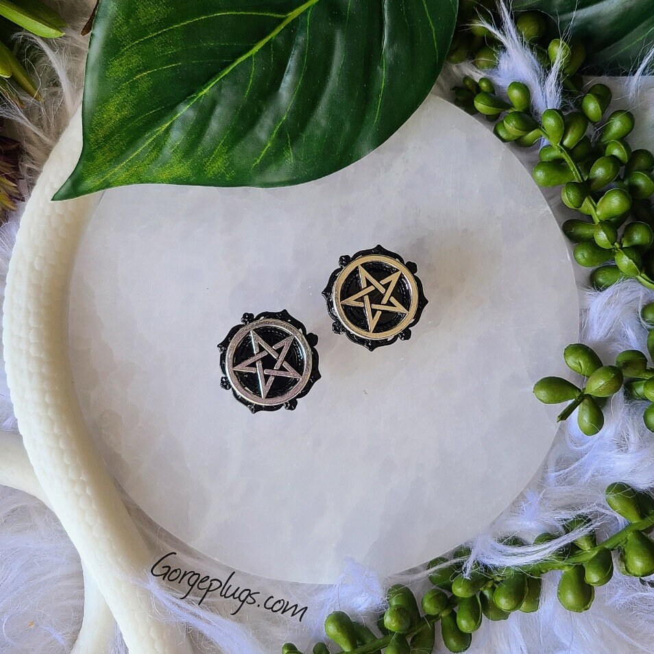 PICK SIZE Wiccan Princess Plugs Tunnels Gauges 0g-1 3/8 - Etsy