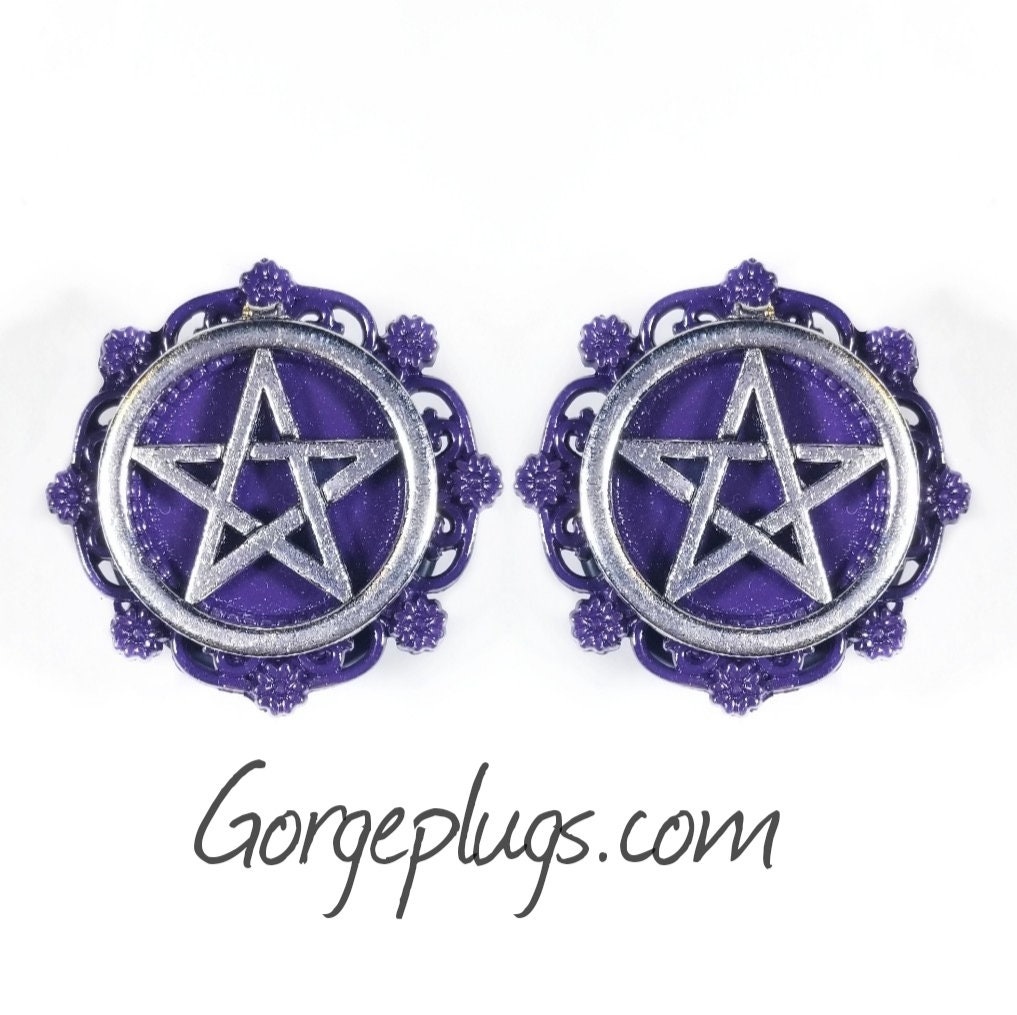 PICK SIZE Wiccan Princess Plugs Tunnels Gauges 0g-1 3/8 - Etsy