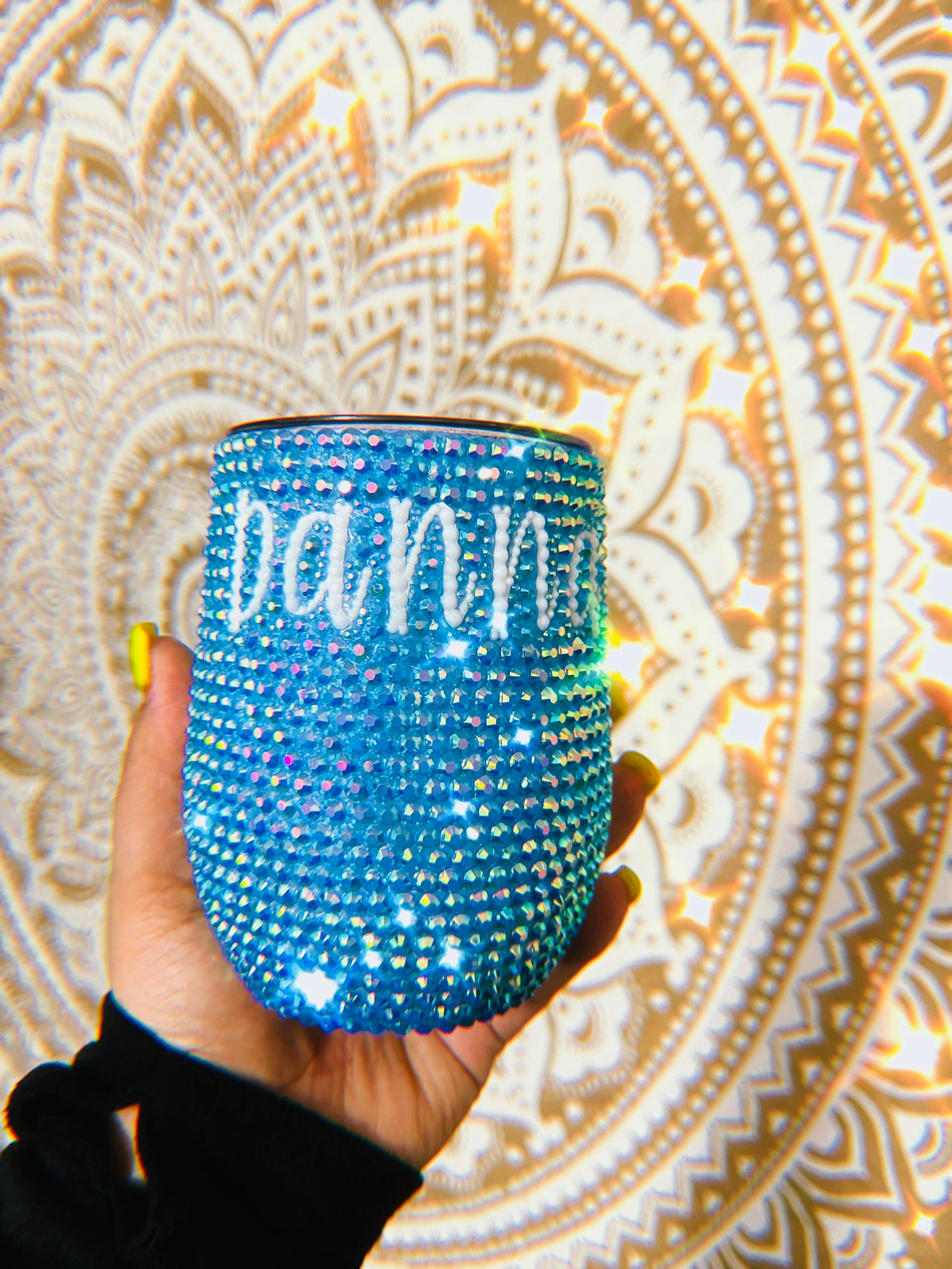 Custom Bling Crystal Rhinestone Bedazzled 15 Oz - Etsy