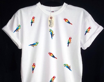 Parrot shirt | Etsy