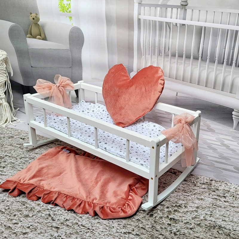 Wooden Baby Cradle - Etsy