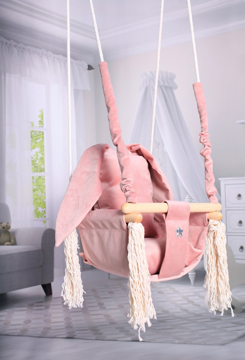 Baby Swing Child Swingoutdoor Indoor Swing Bunny Swing - Etsy