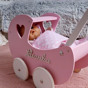 Gift for Baby Girl, Custom Doll Stroller,toddler Walker, Wooden ...