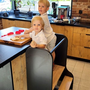 Helper Tower , for Siblings Double, Tower Kitchen 60 Cm, Stool Safety ...