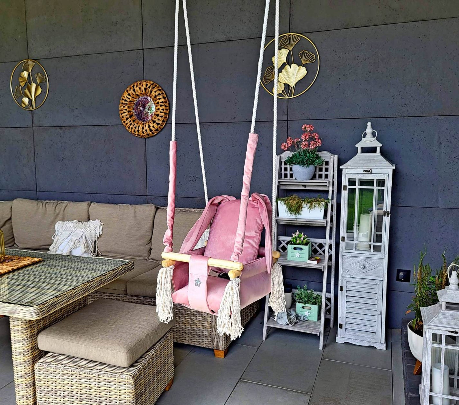 Baby Swing Child Swingoutdoor Indoor Swing Bunny Swing - Etsy