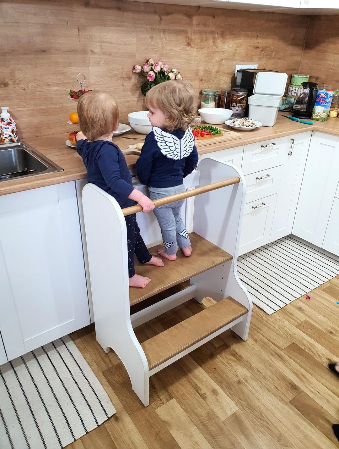 Helper Tower, for Siblings - Double, Tower Kitchen 60 Cm, Stool Safety ...