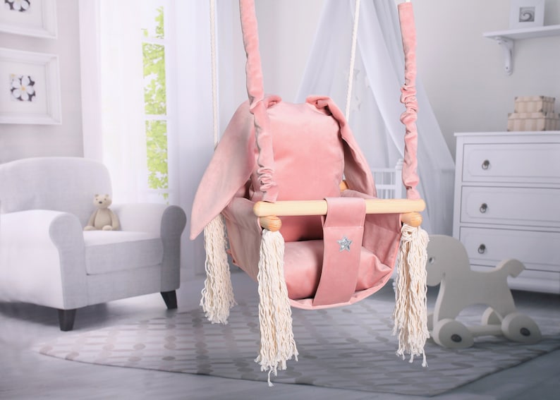 Baby Swing Child Swingoutdoor Indoor Swing Bunny Swing - Etsy
