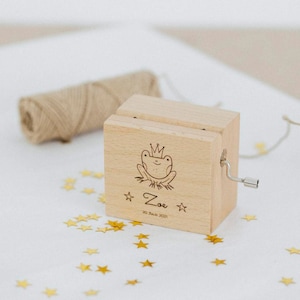 Natural Wooden Music Box With Your Own Song of the List and ...