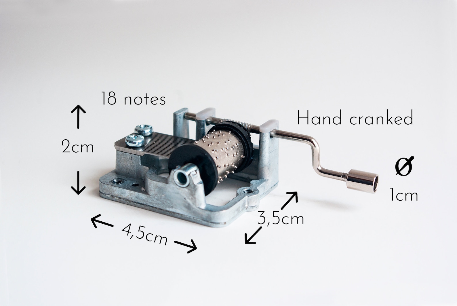 Music Box Mechanism | Hand Cranked 18 Notes and Cylinder Mechanism ...