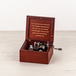 Custom Music Box With Heart Fine Engraved Music Box 60 - Etsy