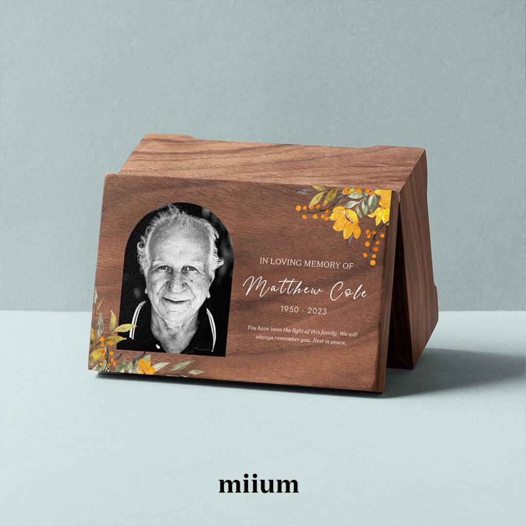 Custom Memorial Music Box | Personalized Melody & Design for ...