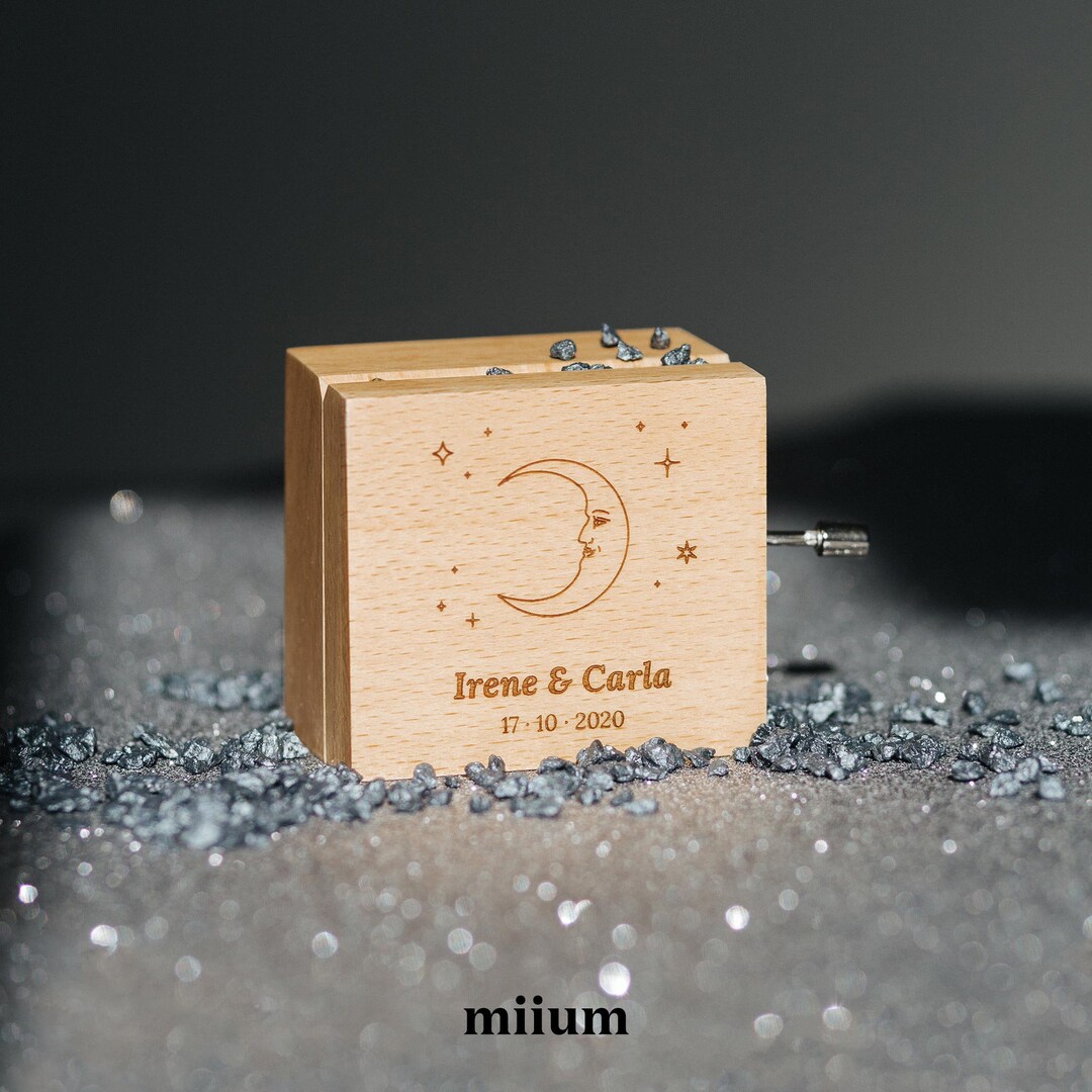 Custom Music Box | Moonlight Design | +80 Tunes Available ...