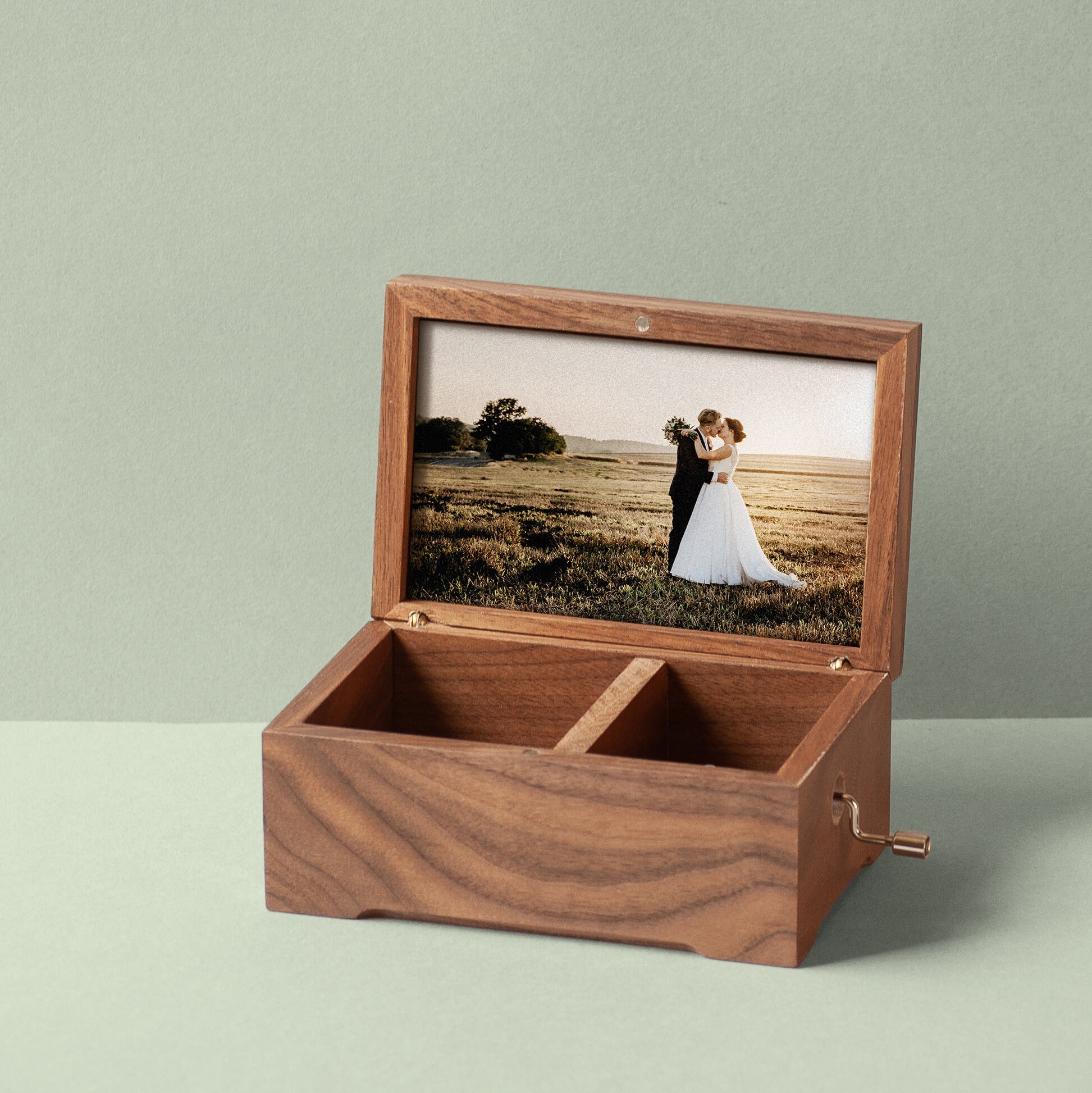 Personalized Music Box Custom Names and Date Boho and - Etsy