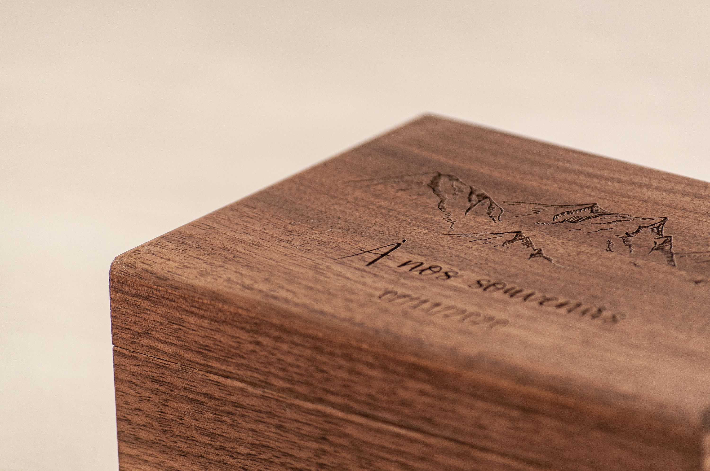 Music Box Customized With Names and Date Nature Inspired - Etsy