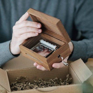 Custom Song & Laser Engraved Music Box | Personalized Engraved Design ...