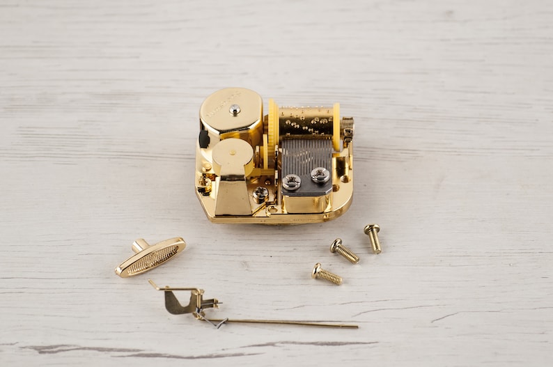 Wind up Music Box Mechanism | Automatic Golden 18 Notes Movement ...