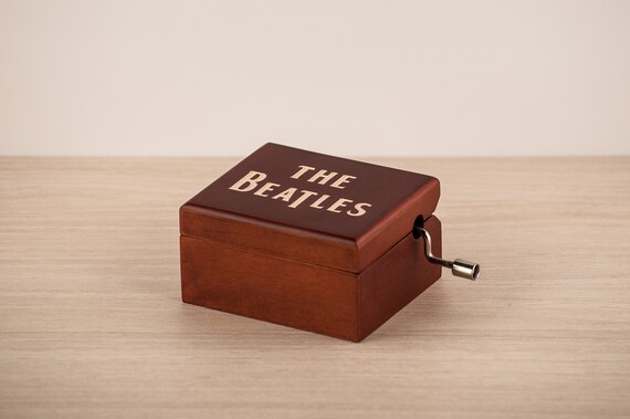 The Beatles Fine Engraved Wooden Music Box. Tunes: Here Comes | Etsy
