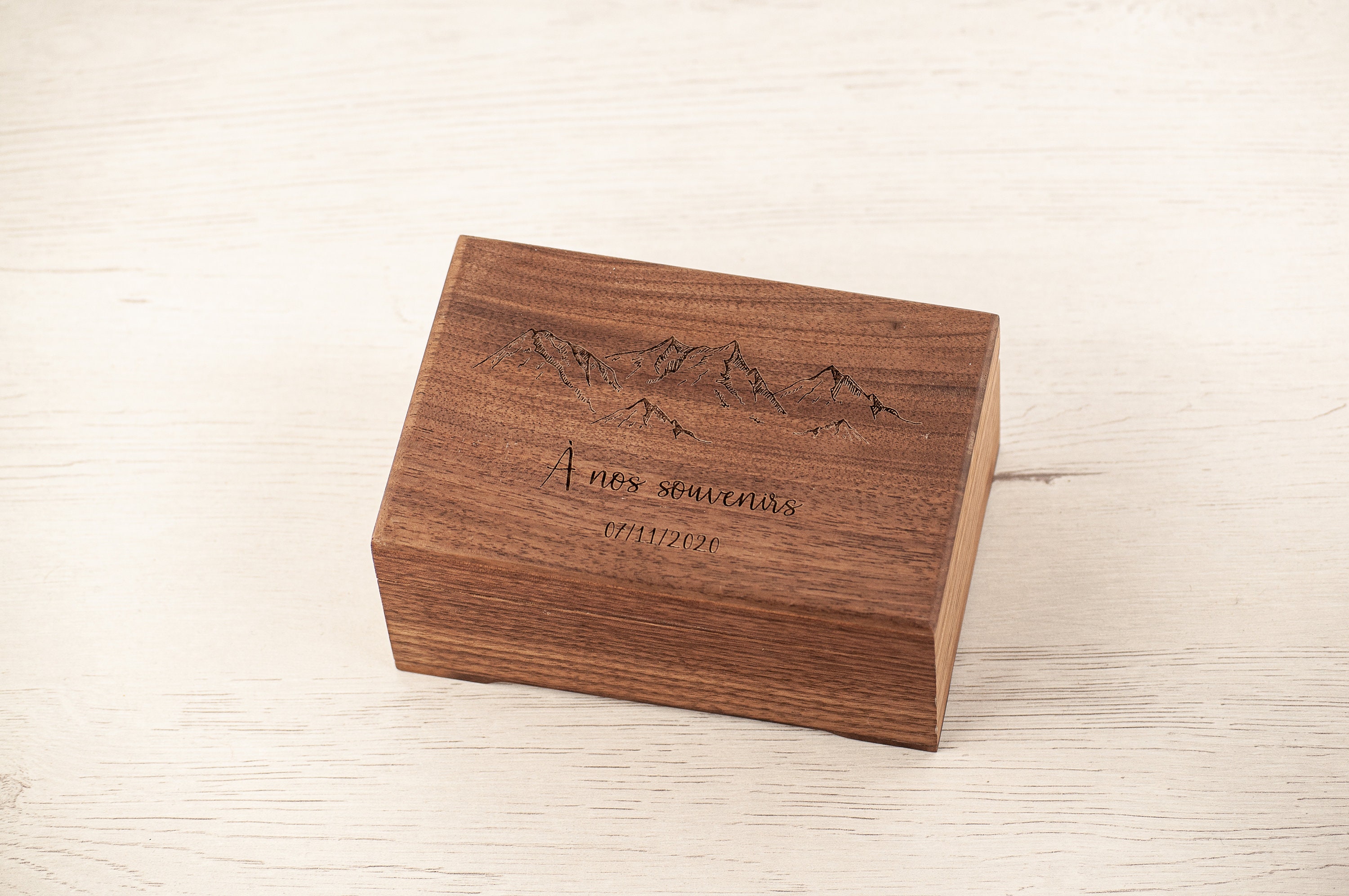 Music Box Customized With Names and Date Nature Inspired - Etsy