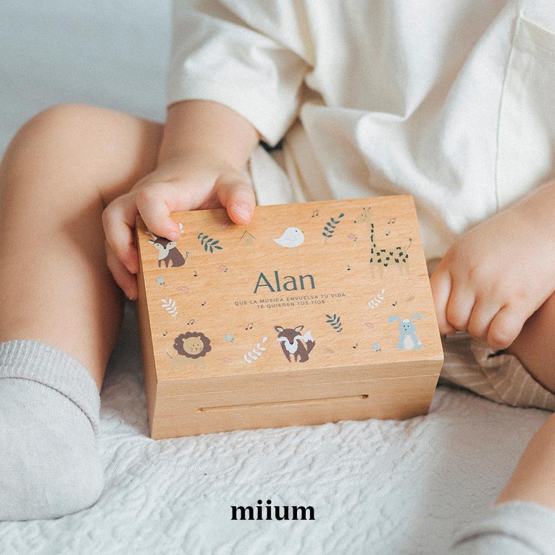 Custom Wild Animals Music Box | Custom Gift for Kids | Personalized ...