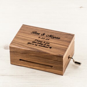 Custom Song & Laser Engraved Music Box Personalized Engraved Design ...