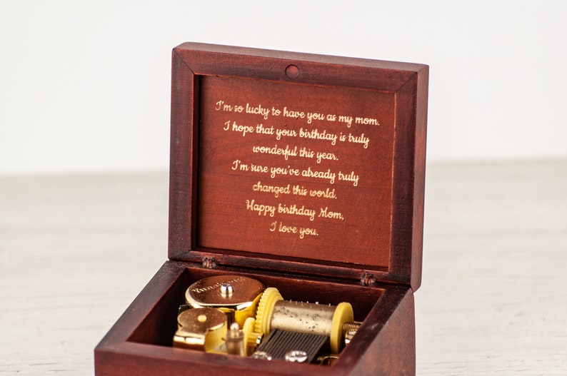 Custom Music Box With Heart Fine Engraved Music Box 60 - Etsy
