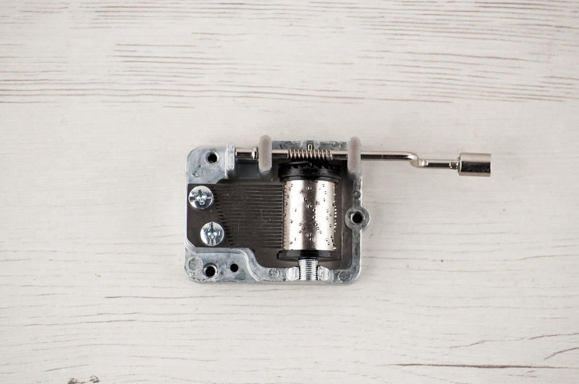 Music Box Mechanism | Hand Cranked 18 Notes and Cylinder Mechanism ...