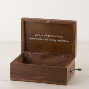 Wooden Music Box Fly Me to the Moon and Back Wooden Storage | Etsy