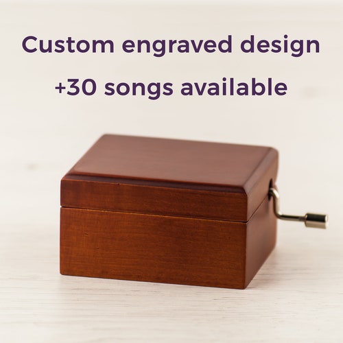 Personalized Music Box Custom Anniversary Gift 50 Tunes - Etsy