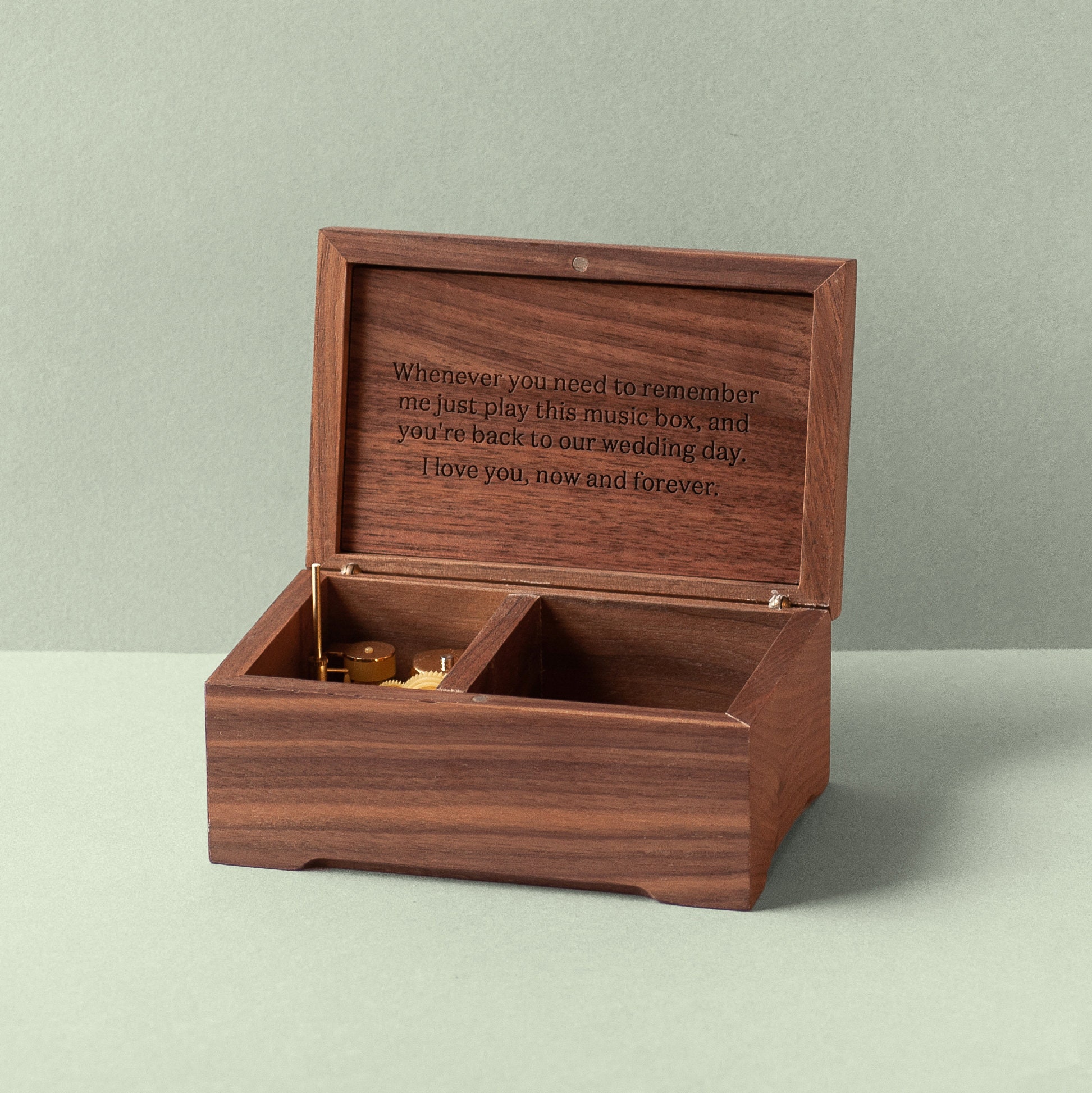 Personalized Music Box Custom Names and Date Boho and - Etsy