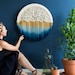 Large Circular Wall Art , Round Wall Hanging , SUNSET - Etsy