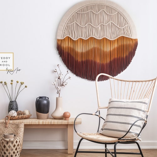 Customizable Round Macrame Wall Hanging Macrame Wall Art - Etsy