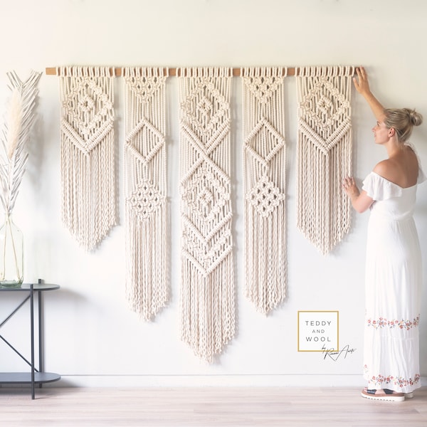 Large Macrame Wall Hanging - Etsy