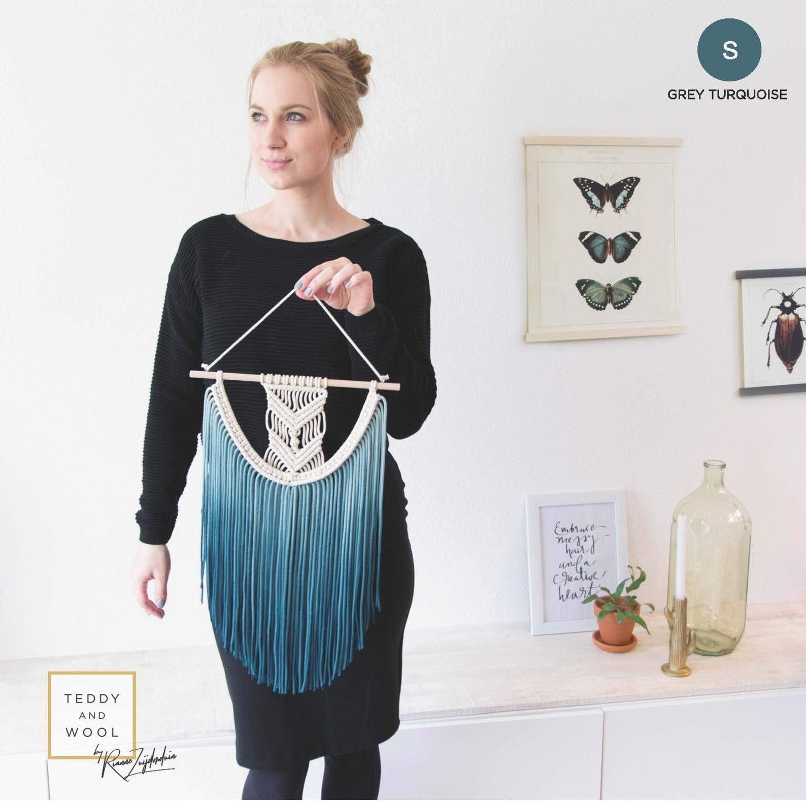 Macrame Textile Art Multiple Colors and Sizes Blush Pink - Etsy