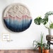 Round Fiber Art - Circular Wall Art - Circle Macrame Wall Hanging ...