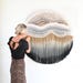 Circle Artwork - Round Fiber Art - Handmade Weaving - "diliana" - Etsy