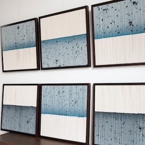 Framed Fiber Artworks - Textile Art Set - "sea Shores" [made to Order ...