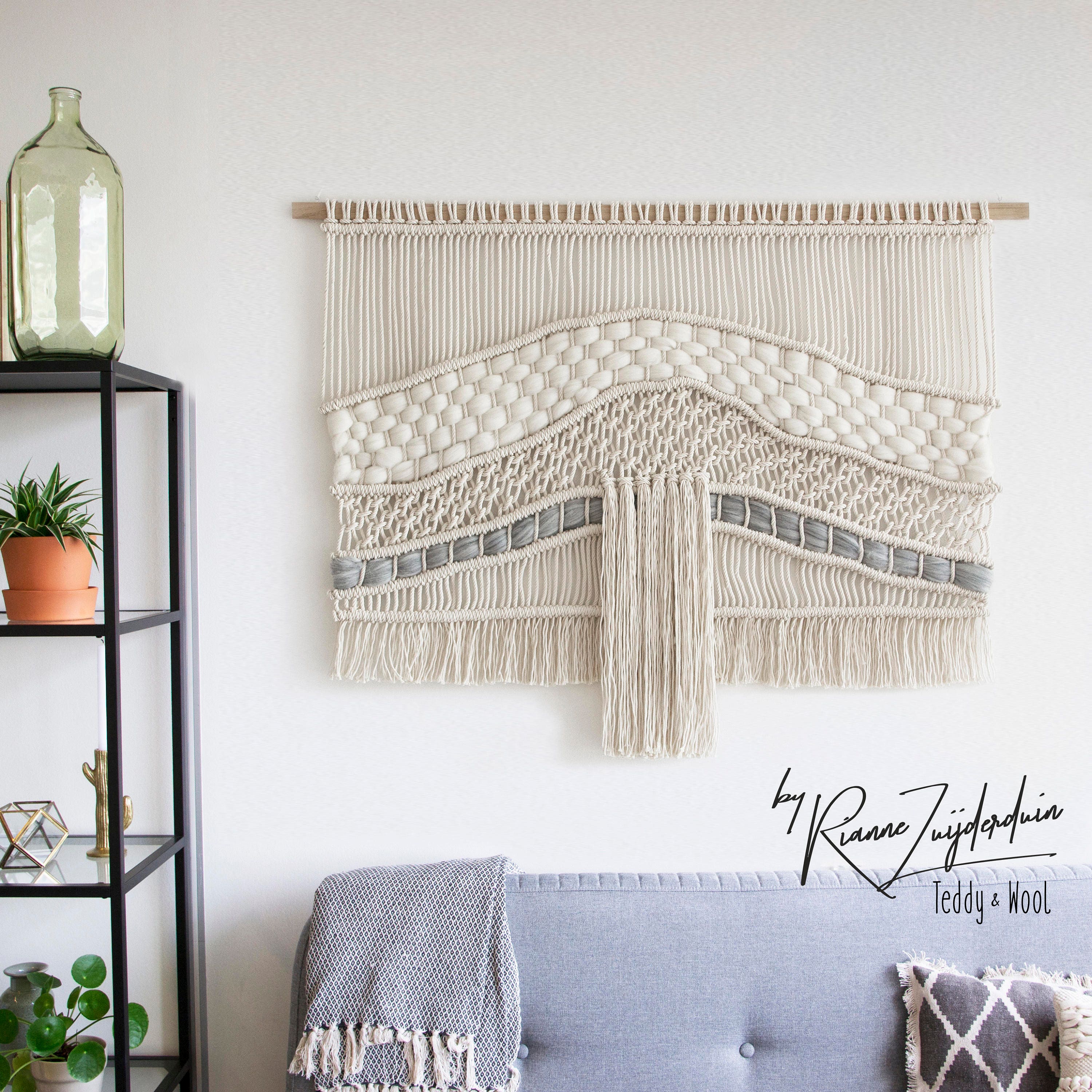Large Macrame Wall Hanging- Home Decor- Wedding or Boho Decor- Macrame ...