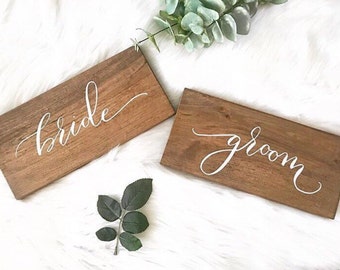 Bride and groom sign | Etsy