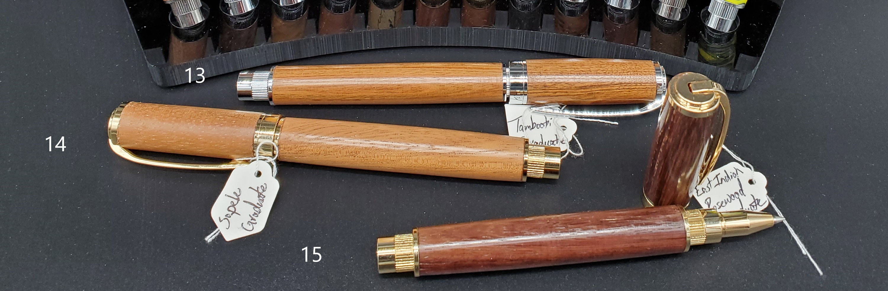 Large Refillable Handmade Exotic Wood Pens With Rollerball Ink - Etsy