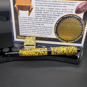 Handmade Pittsburgh Steeler Pen From Heinz Field - Etsy