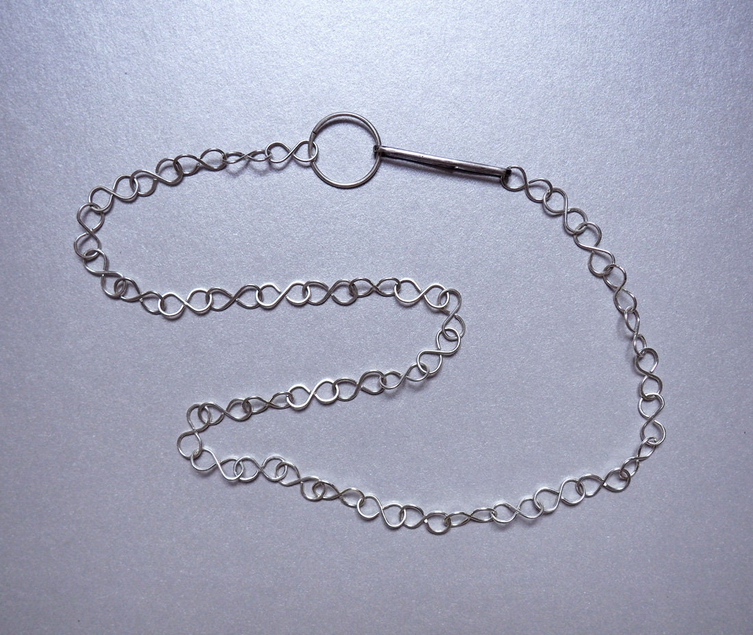 Handmade Silver ten Chain With Eight-link and Bar - Etsy UK