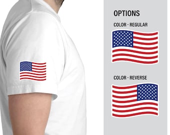 American Flag Support Heat Transfer pack of 5 3.25x2 - Etsy