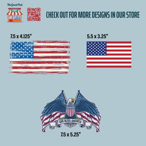 USA Flag Inverse Black Heat Transfer (pack of 5), Uniforms - Etsy