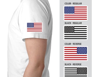 Grunge Flag Vertical Direct-to-film Transfers, American DTF Heat ...