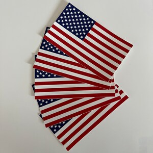 US Flag Vinyl Sticker 3.5x2 Inches pack of 5 - Etsy