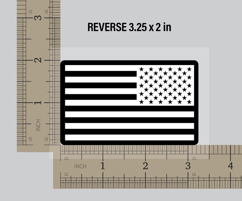 USA Flag Inverse Black Heat Transfer pack of 5 Uniforms - Etsy
