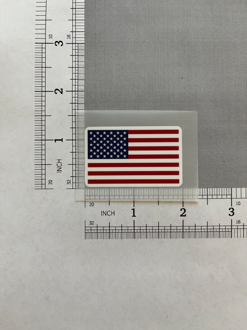 USA MINI FLAG Heat Transfer pack of 5, 2x1.25 Inches Uniform Flags ...