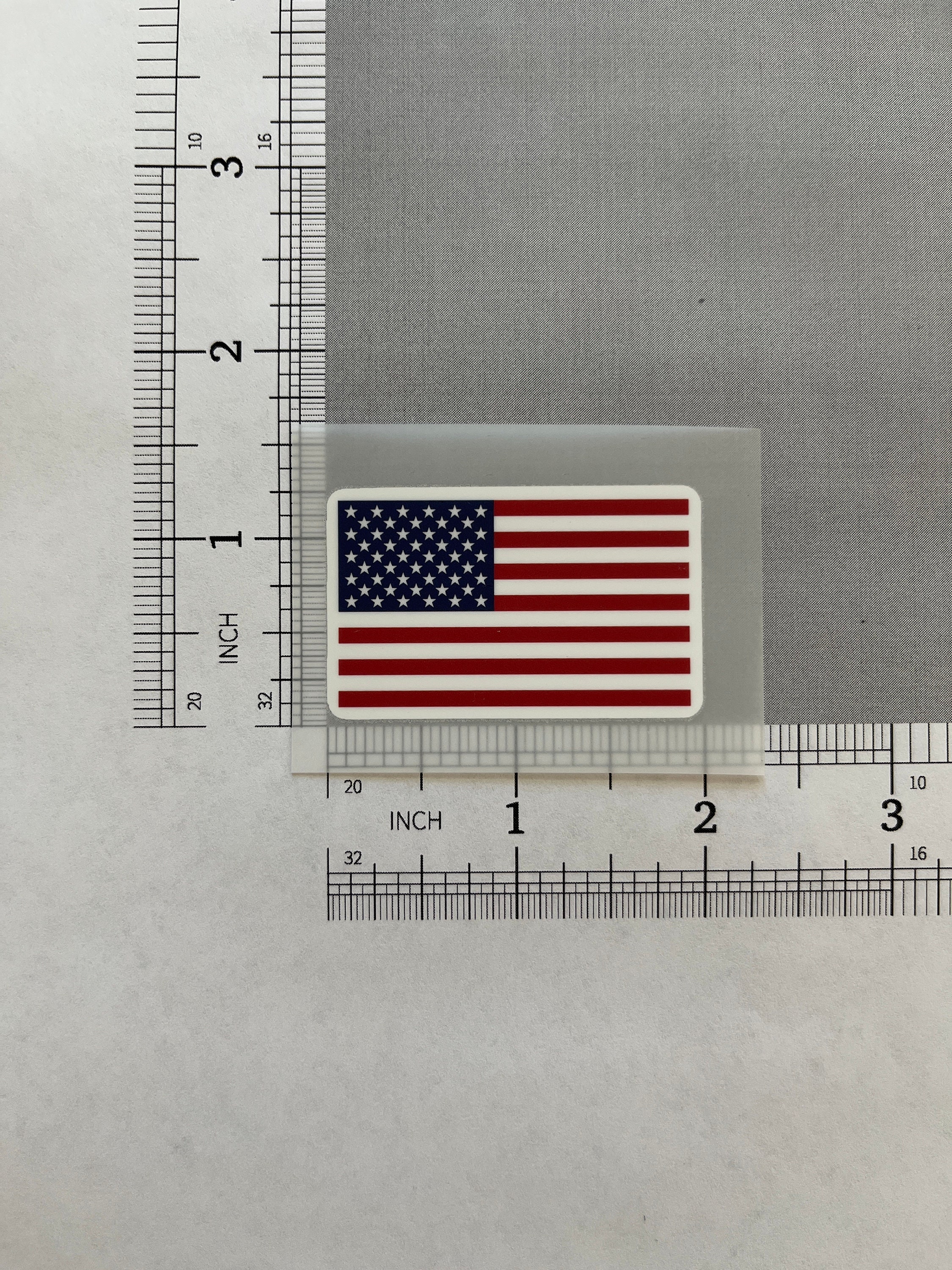 USA MINI FLAG Heat Transfer pack of 5 2x1.25 Inches Uniform - Etsy